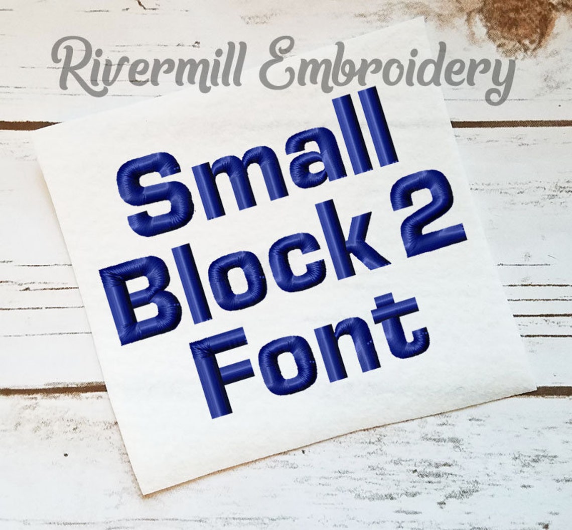 Small Block 2 Machine Embroidery Font Alphabet 3 Sizes - Etsy