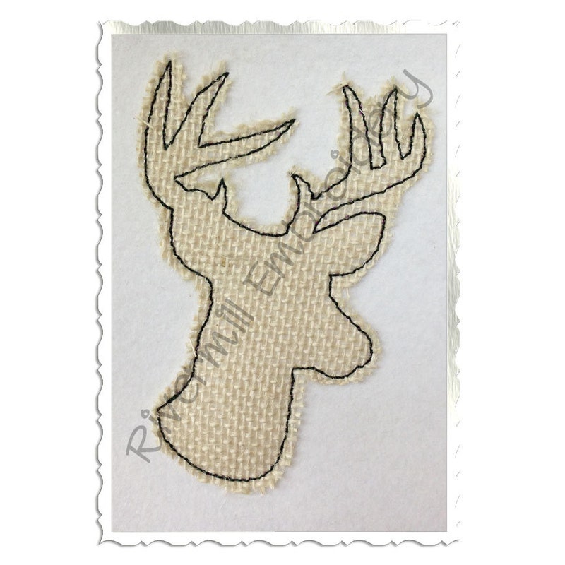 Deer Applique - Etsy