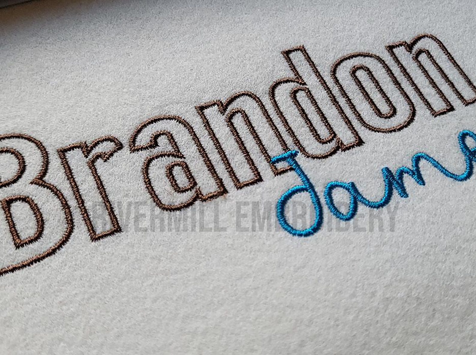 Brandon James Machine Embroidery Font Duo Alphabet - 3 Sizes - Two ...
