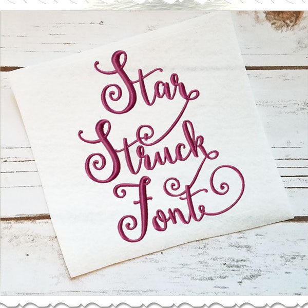 Star Embroidery Font - Etsy