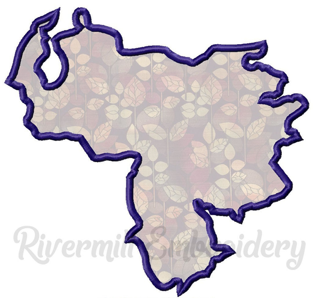 Applique Venezuela Machine Embroidery Design - 4 Sizes - Instant ...