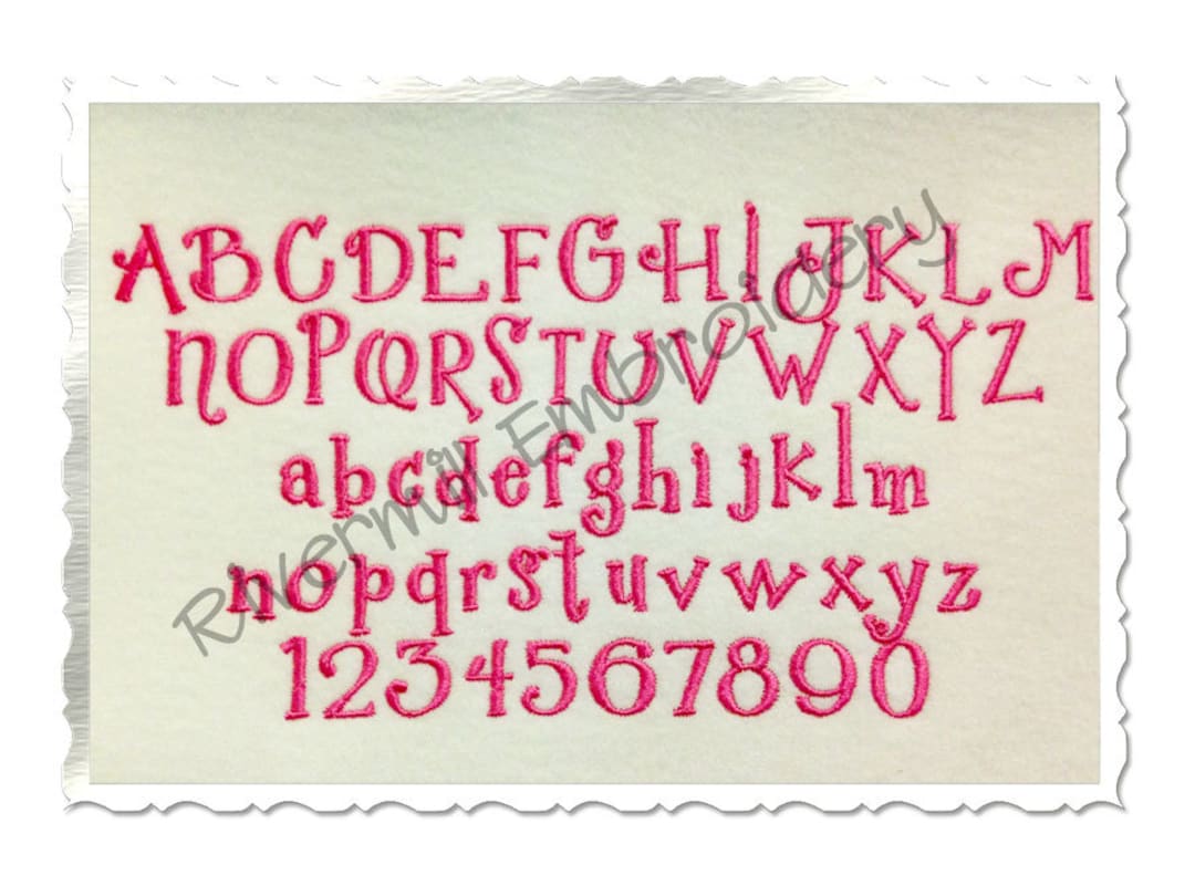 Small Giggles Machine Embroidery Font Alphabet - 3/4" Size ONLY - BX ...