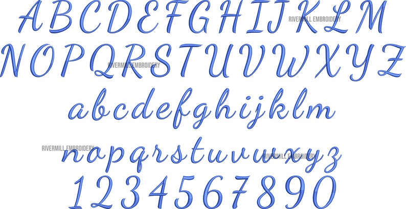 James Machine Embroidery Font Monogram Alphabet 3 Sizes - Etsy