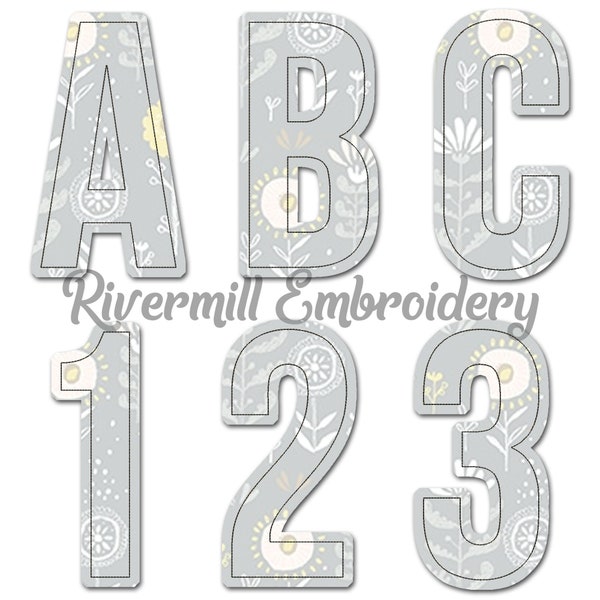 Machine Applique Fonts - Etsy