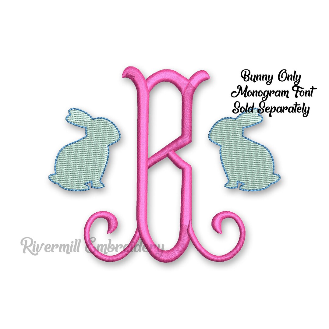 Mini Bunny Rabbit Easter Machine Embroidery Design - 4 Sizes - Instant ...