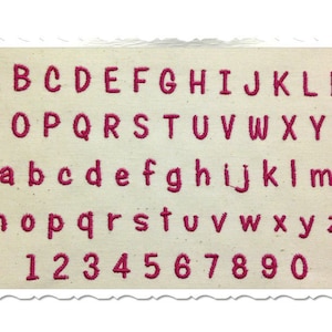 Small Mini Candy Machine Embroidery Font Monogram Alphabet - 1/2" & 3/4 ...
