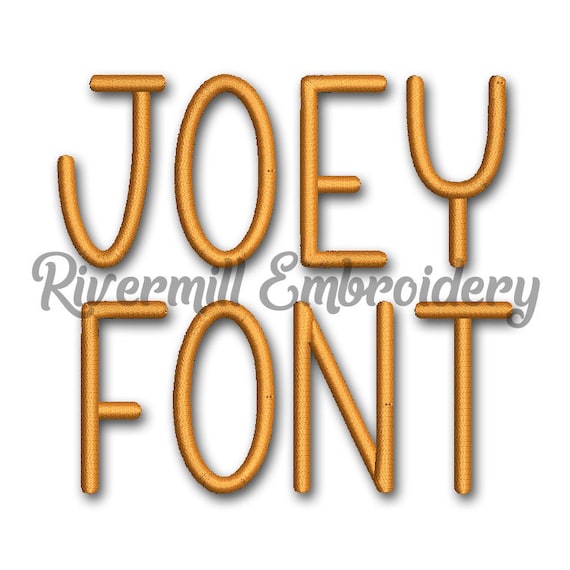 Joey Machine Embroidery Font Monogram Alphabet 3 Sizes - Etsy