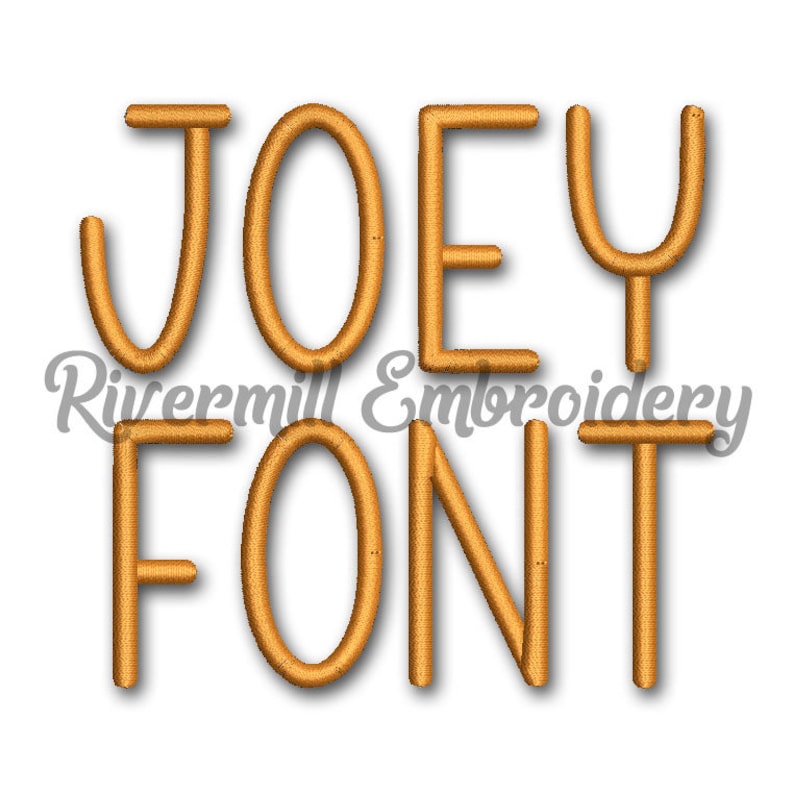 Joey Machine Embroidery Font Monogram Alphabet 3 Sizes - Etsy