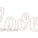 Script Raggy Applique Love Machine Embroidery Design 4 Sizes - Etsy