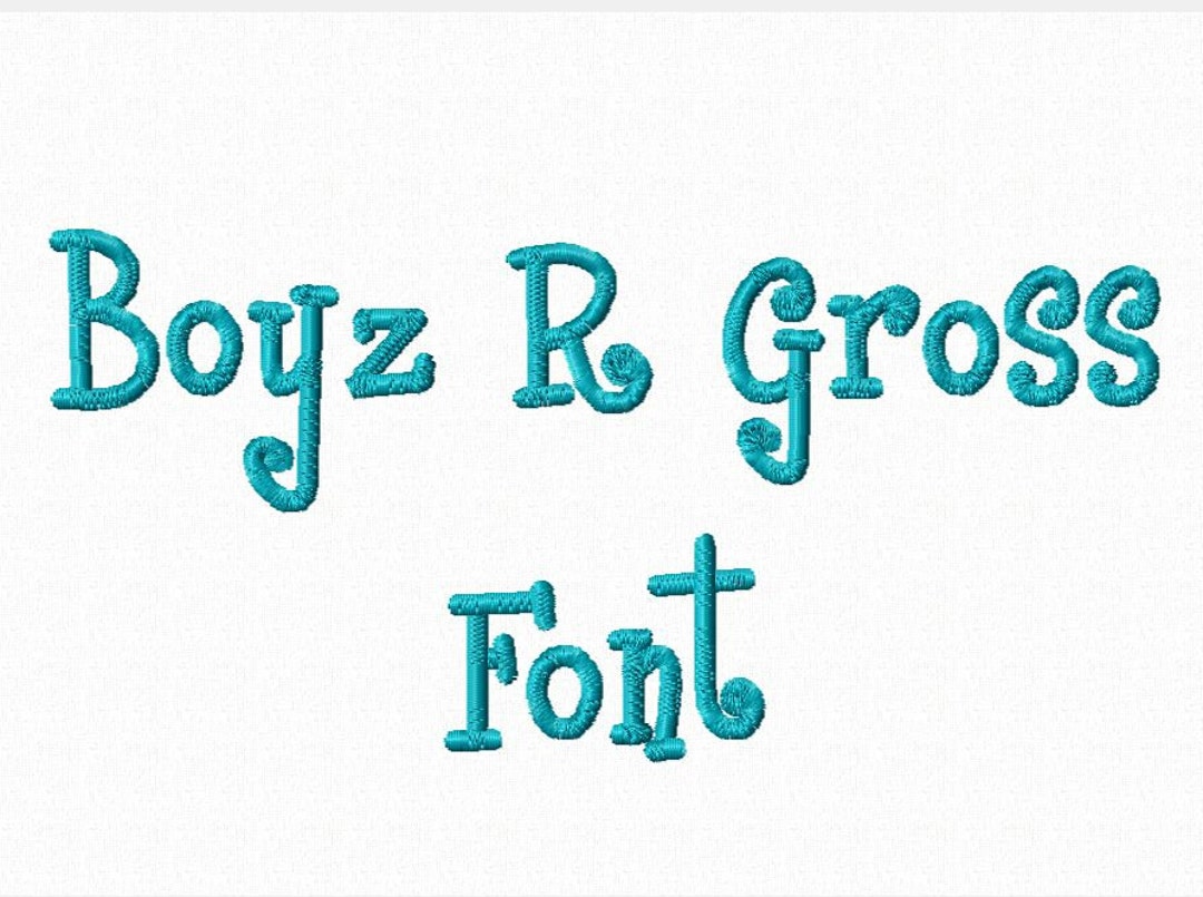 Boyz R Gross Machine Embroidery Font Monogram Alphabet - 3 Sizes - BX ...