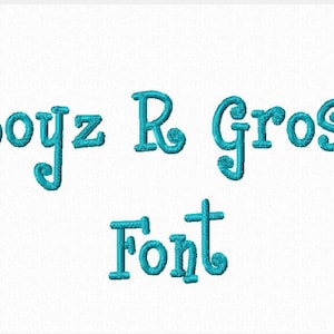 Boyz R Gross Machine Embroidery Font Monogram Alphabet - 3 Sizes - BX ...