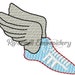 Mini Sketch Style Track Shoe Machine Embroidery Design - 3 Sizes - Etsy