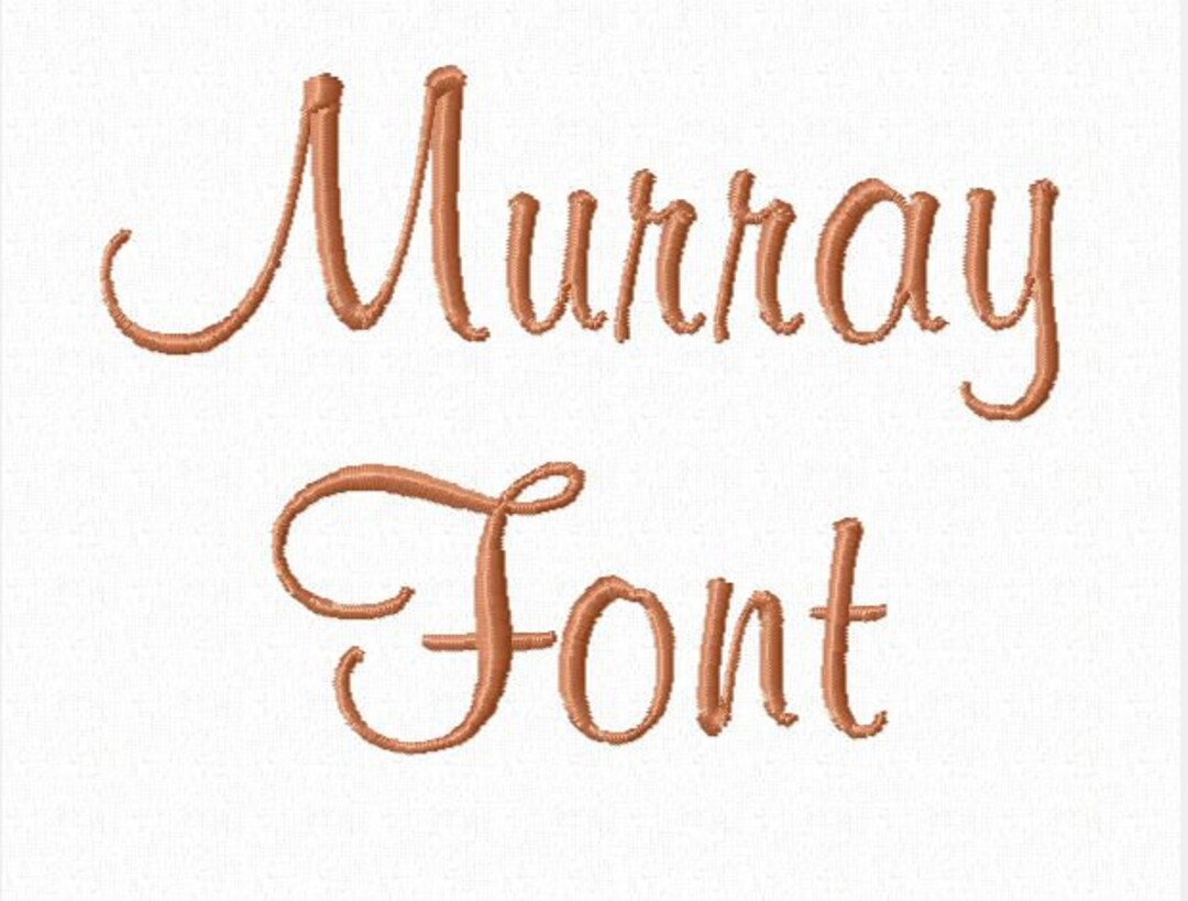 Murray Machine Embroidery Font Monogram Alphabet 3 Sizes - Etsy