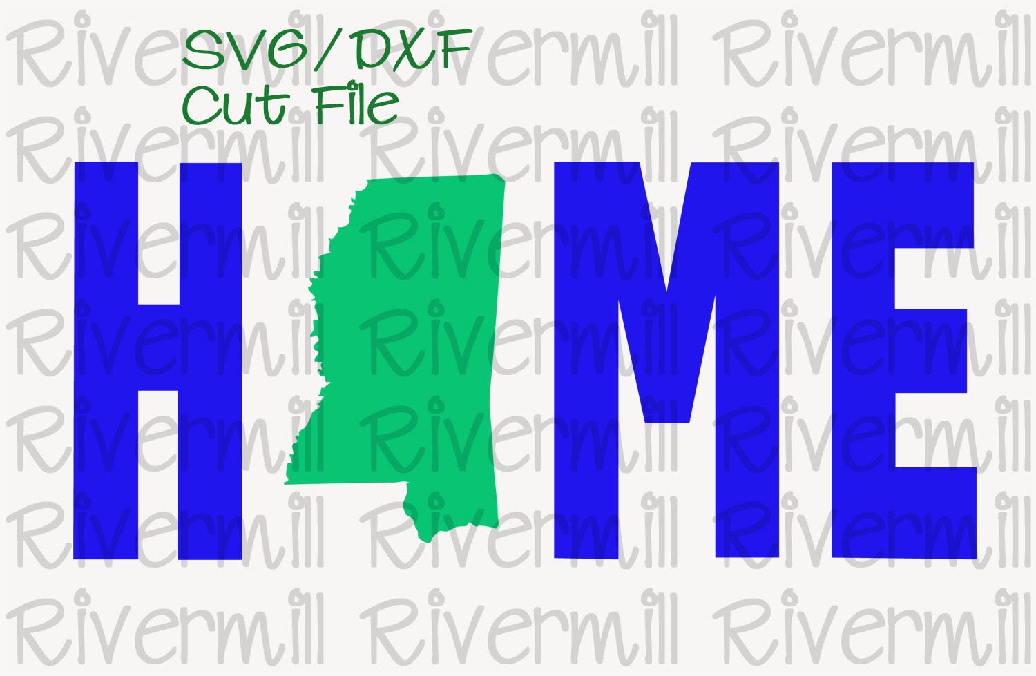 SVG DXF Mississippi Home Cut File - Etsy