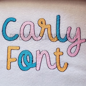 Carly Machine Embroidery Font Alphabet - 3 Sizes - BX Files Instant ...