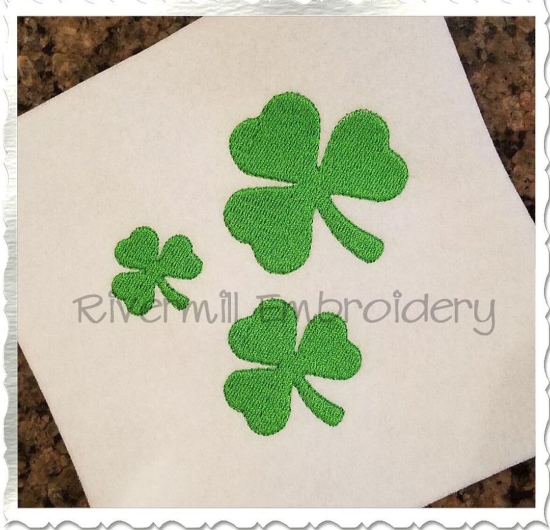 Mini Shamrock Machine Embroidery Design - 3 Sizes - Instant Download ...