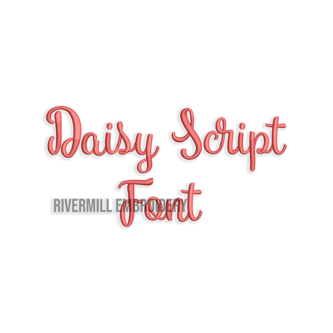 Daisy Script Machine Embroidery Font Monogram Alphabet 3 - Etsy