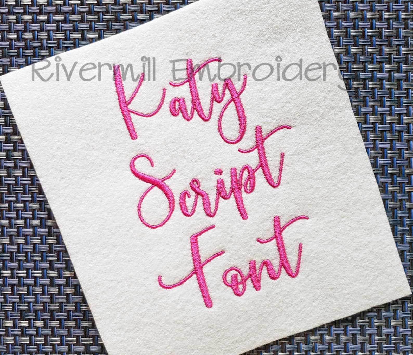 Katy Script Machine Embroidery Font Monogram Alphabet - 3 Sizes - BX ...