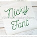 Nicky Machine Embroidery Font Monogram Alphabet - 3 Sizes - BX Files ...