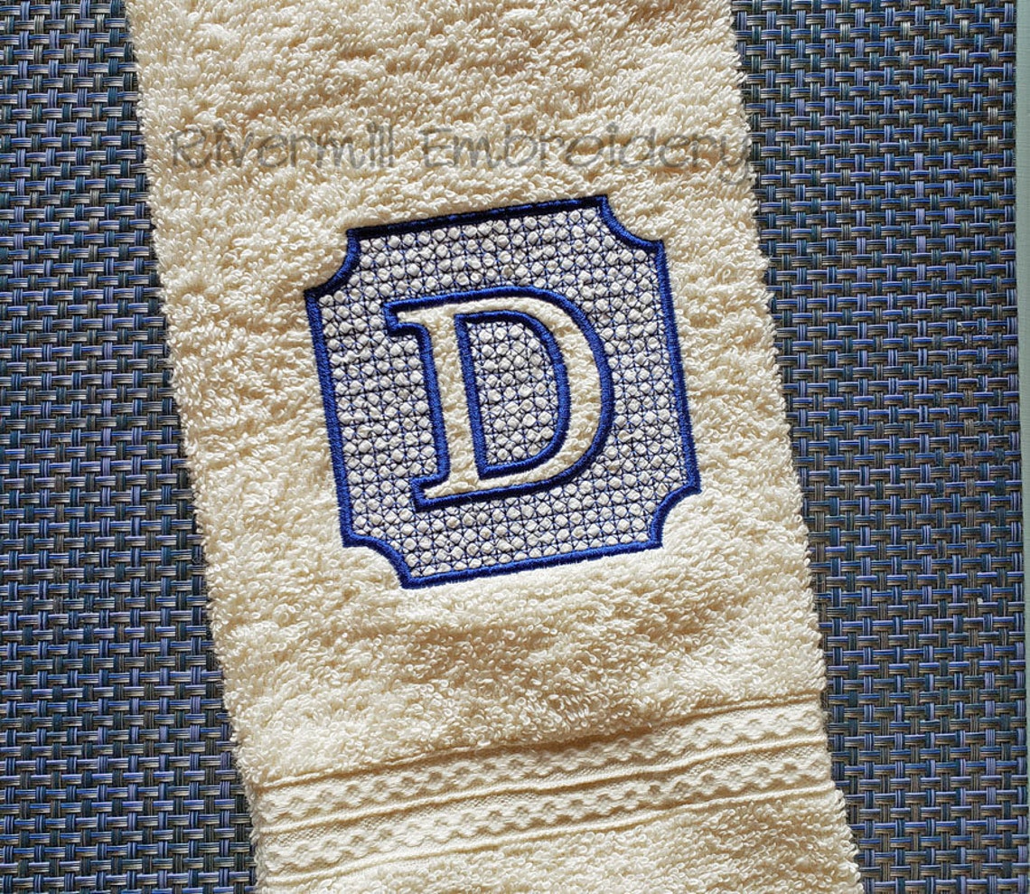 Embossed Machine Embroidery Monogram Alphabet 2 5 - Etsy