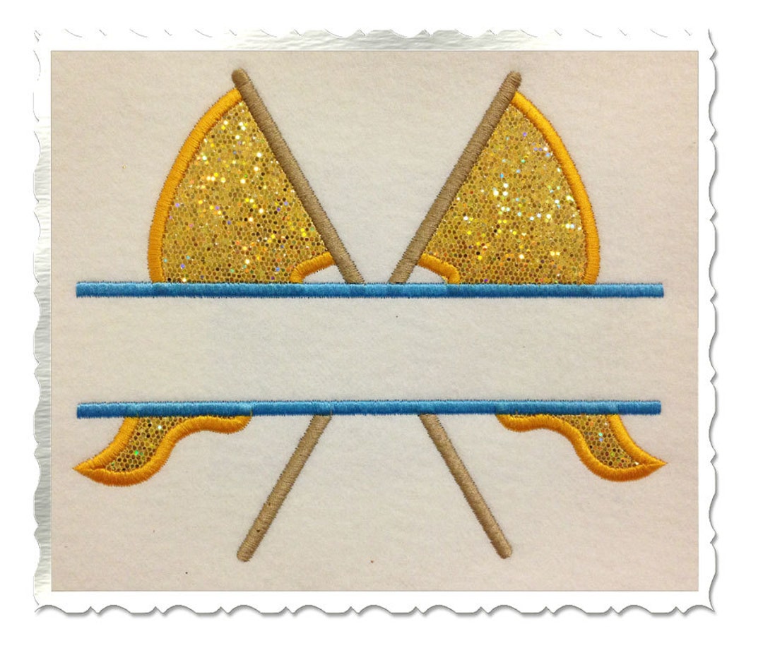 Split Color Guard Flags Applique Machine Embroidery Design - 4 Sizes ...