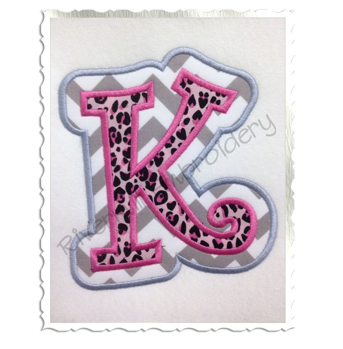 Double Applique Curlz Machine Embroidery Font Monogram Alphabet - 4 ...