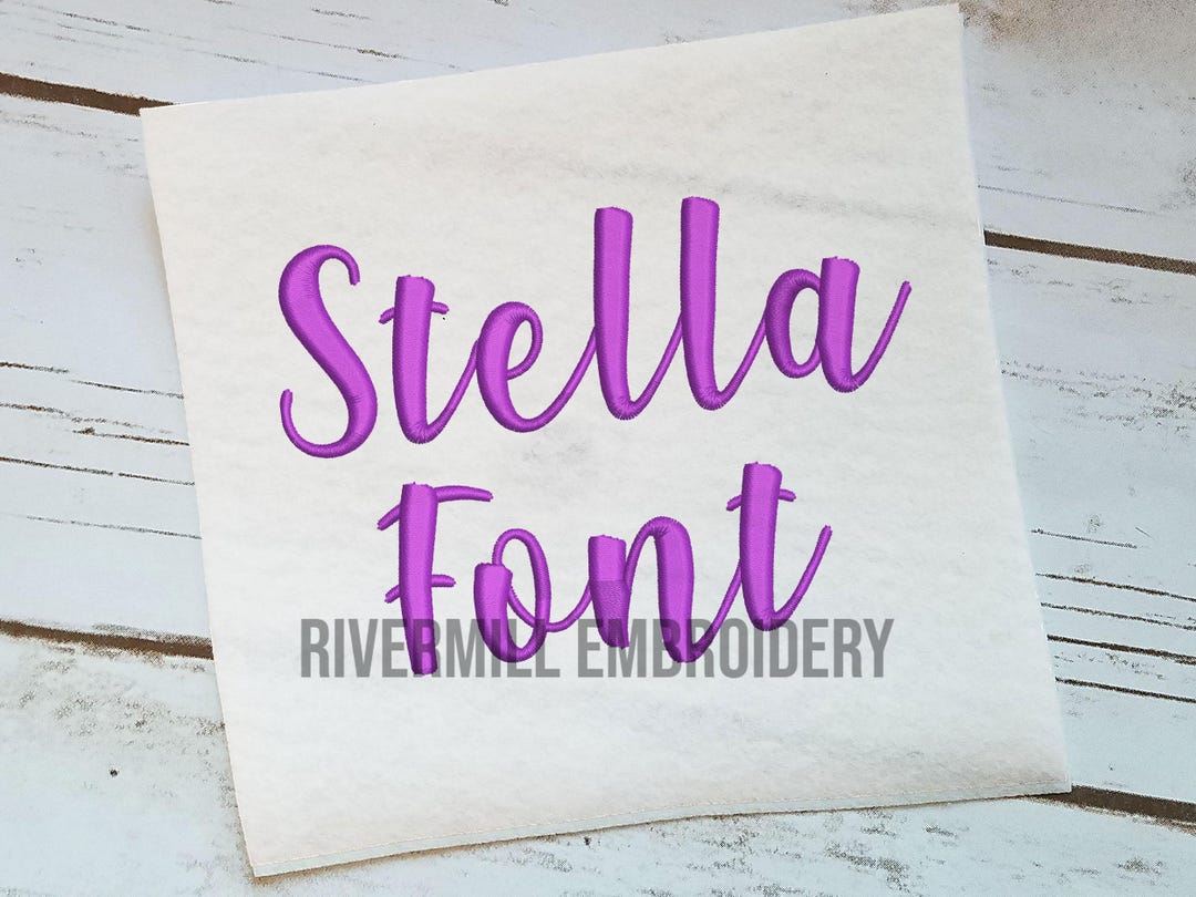 Stella Machine Embroidery Font Monogram Alphabet - 3 Sizes - BX Files ...
