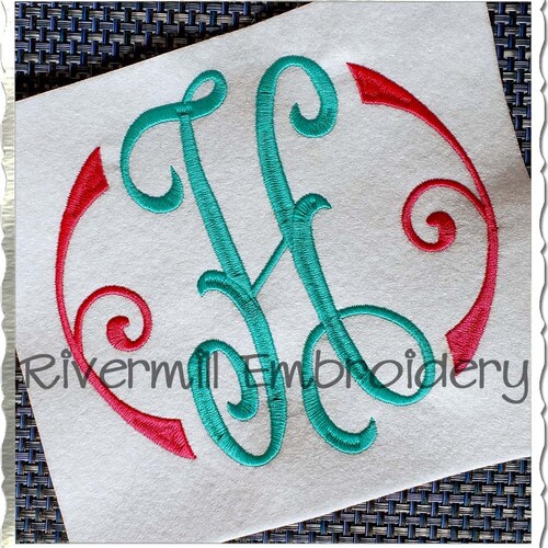 Arabesque Monogram Machine Embroidery Font Alphabet 3 Sizes | Etsy