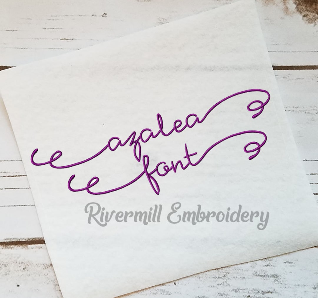 Azalea Machine Embroidery Font Monogram Alphabet - 3 Sizes - BX Files ...