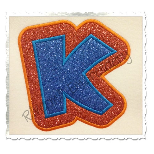 Double Applique Varsity Collegiate Machine Embroidery Font - Etsy