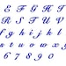 Shell Script Machine Embroidery Font Monogram Alphabet - 3 Sizes - BX ...