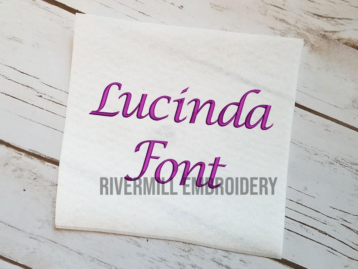 Lucinda Machine Embroidery Font Monogram Alphabet - 3 Sizes - BX Files ...