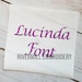 Lucinda Machine Embroidery Font Monogram Alphabet - 3 Sizes - BX Files ...