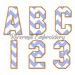 Zig Zag Double Applique Varsity Alphabet Machine Embroidery Font 3 ...