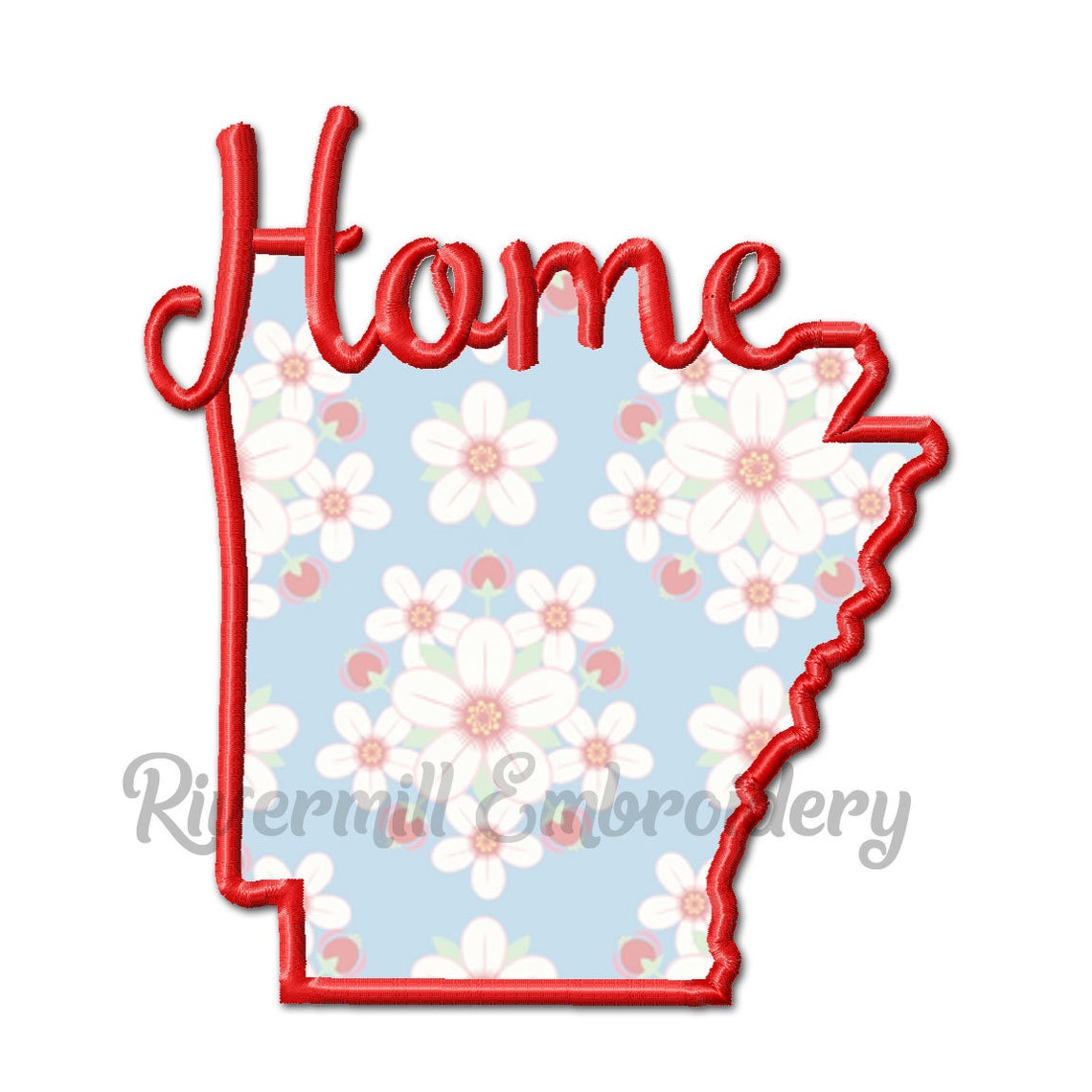 Arkansas Home Applique Machine Embroidery Design 4 Sizes - Etsy