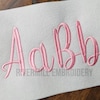 Sadie Machine Embroidery Font Monogram Alphabet - 3 Sizes - BX Files ...