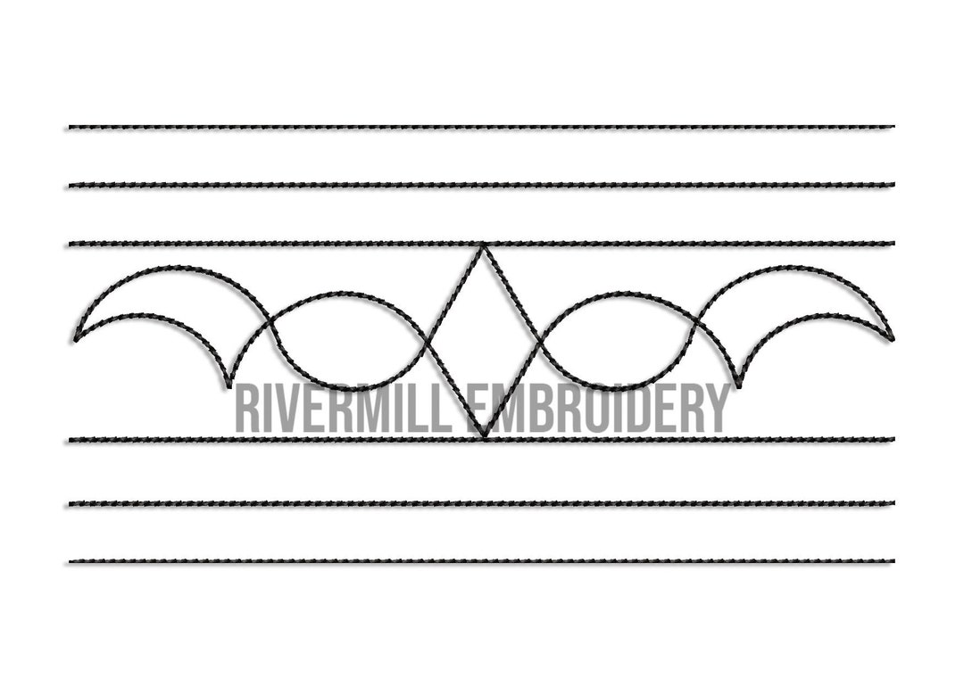 Large Western Cowboy Boot Toe Stitch Pattern Machine Embroidery Design ...