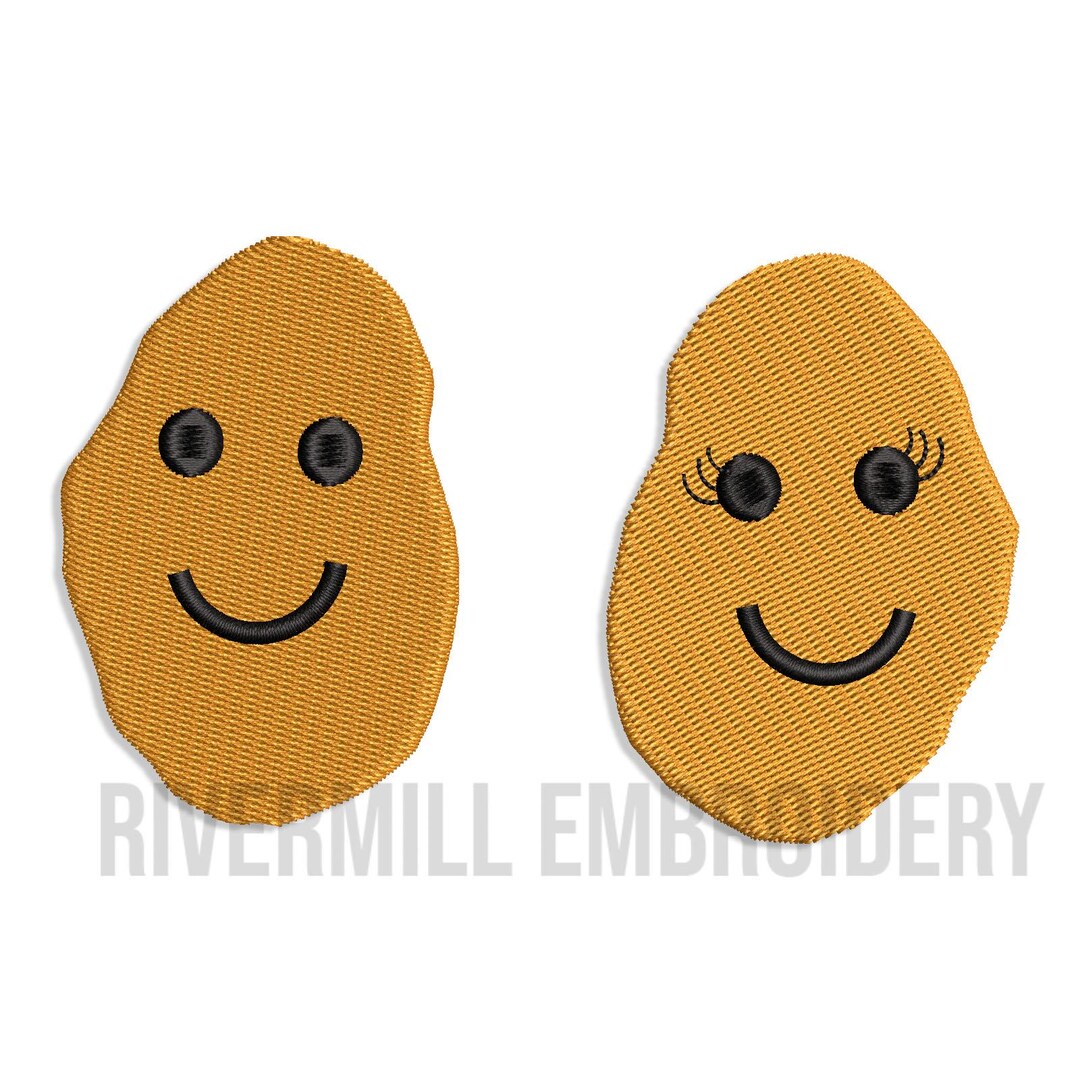 Chicken Nuggets Machine Embroidery Design - 4 Sizes - Instant Download ...