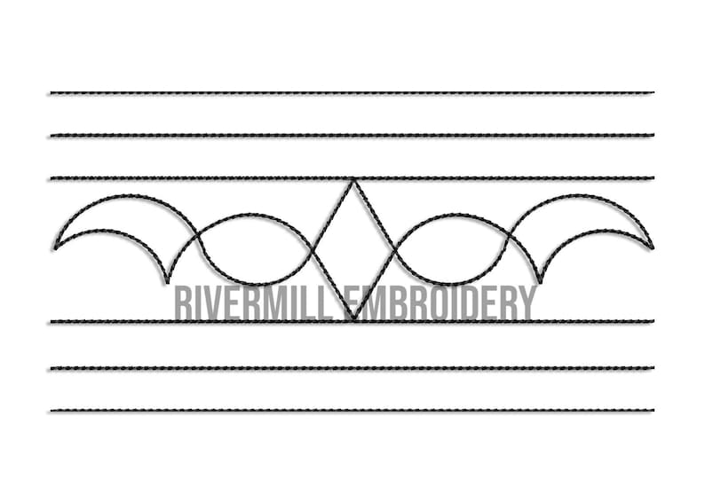 Western Cowboy Boot Toe Stitch Pattern Machine Embroidery Design - 4 ...