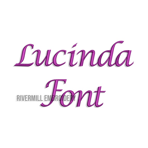 Lucinda Machine Embroidery Font Monogram Alphabet 3 Sizes - Etsy