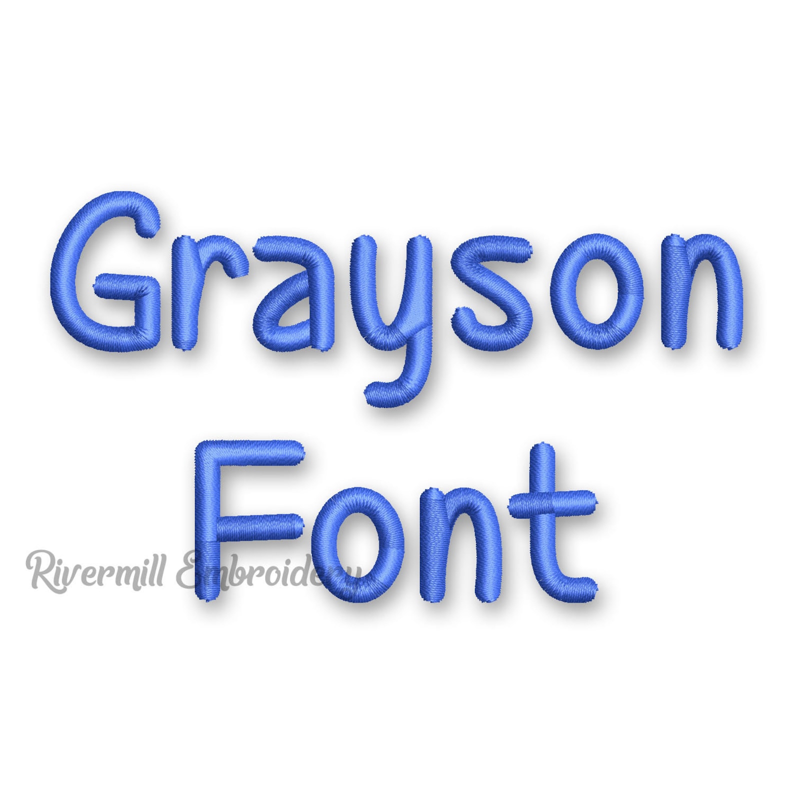 Small Grayson Machine Embroidery Font Monogram Alphabet - 3 Sizes - BX ...