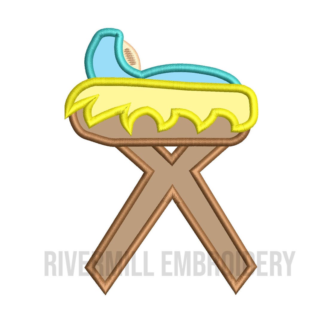 Manger Applique Machine Embroidery Design - Instant Download Digital ...