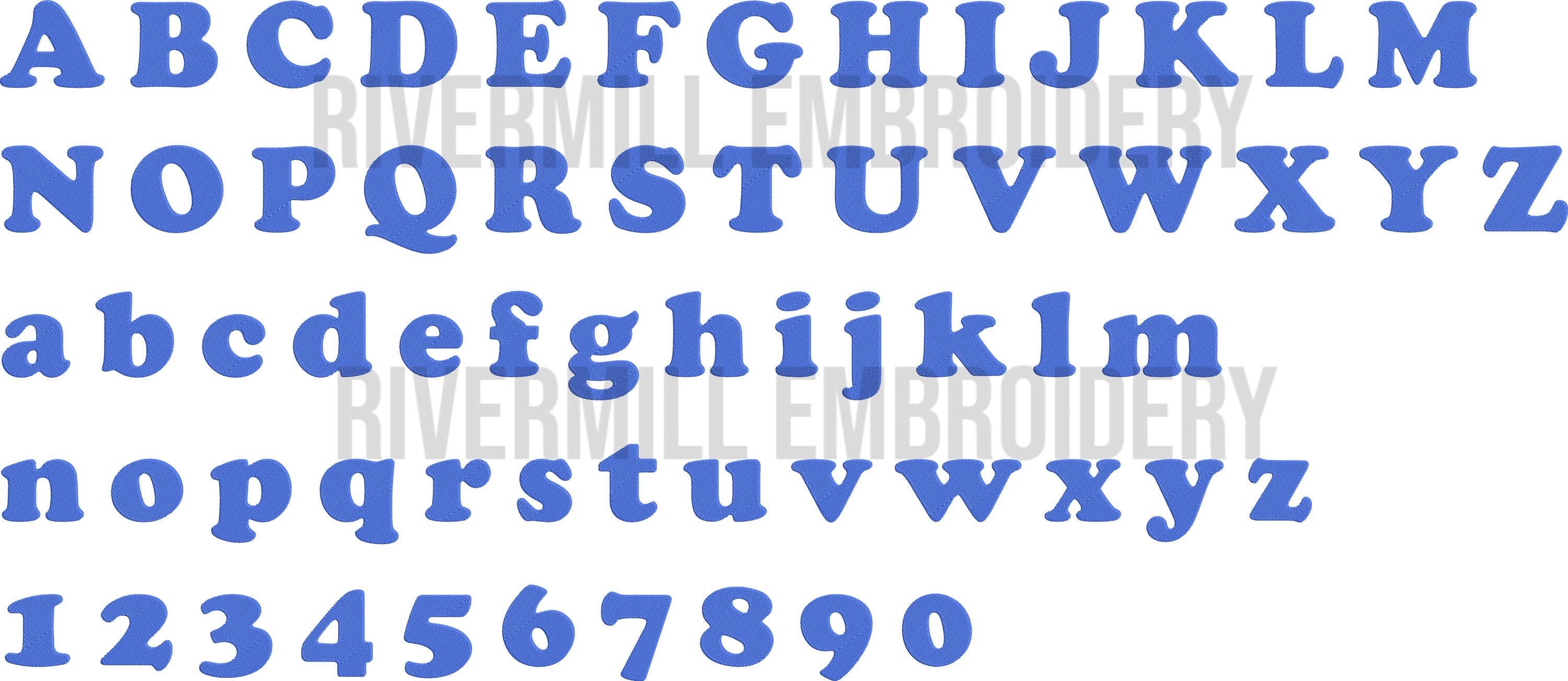 Cooper Machine Embroidery Font Alphabet - 3 Sizes - BX Files Instant ...