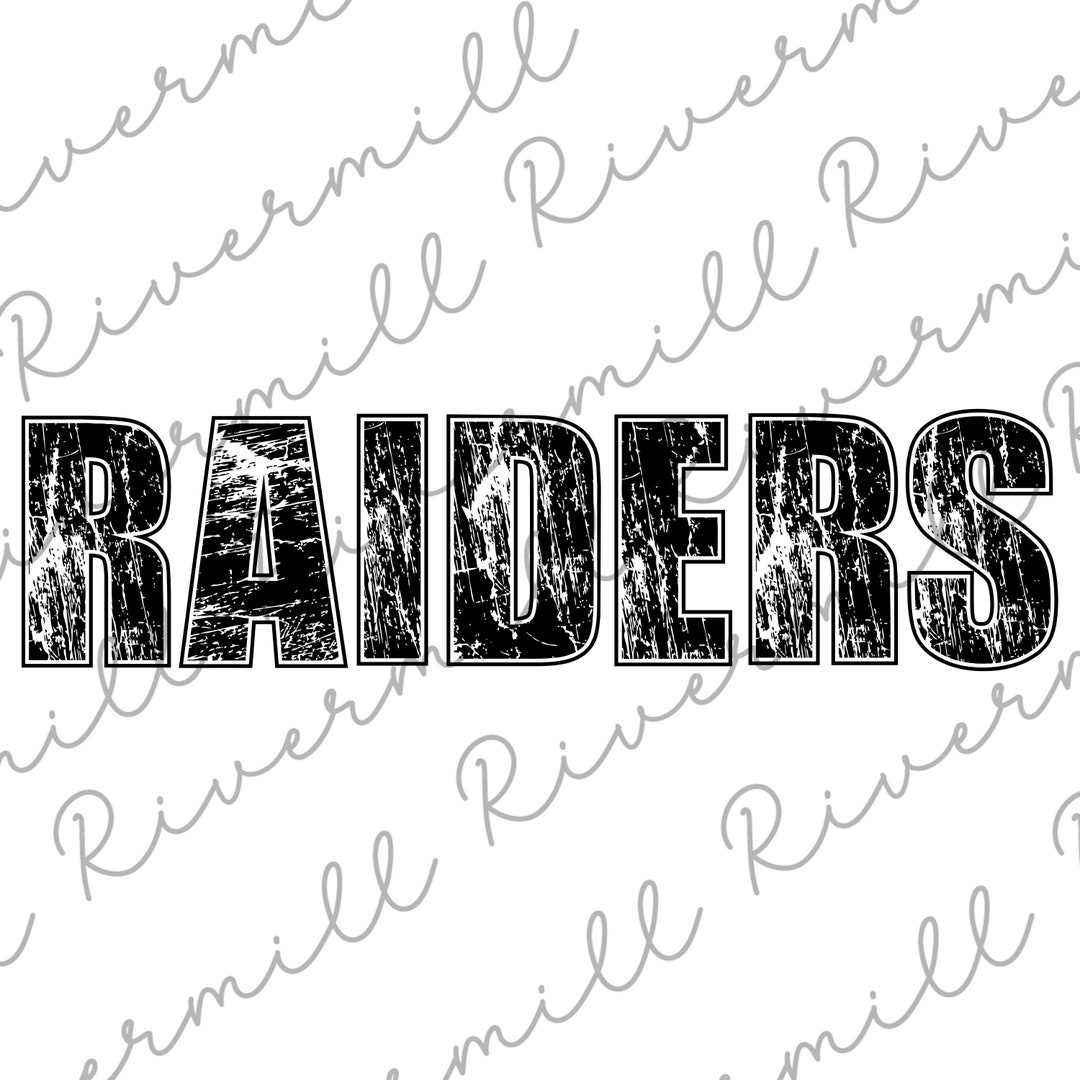Raiders SVG PNG Distressed Sports Team Name Team Spirit Mascot - Etsy