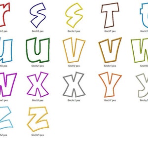 Large Cricket Applique Machine Embroidery Font Monogram Alphabet - 3 ...