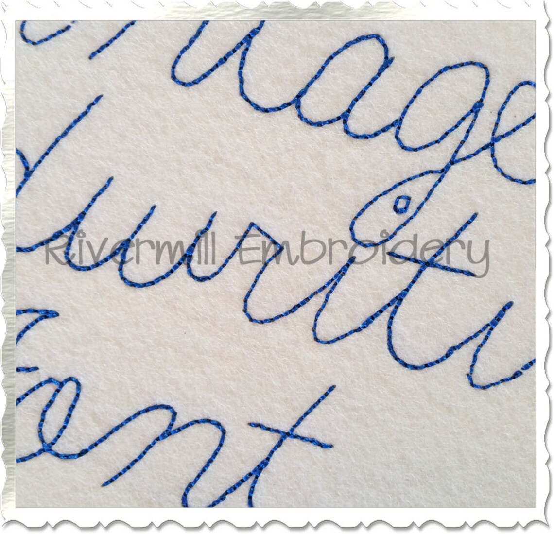 Vintage Handwriting Machine Embroidery Font Monogram Alphabet - Etsy