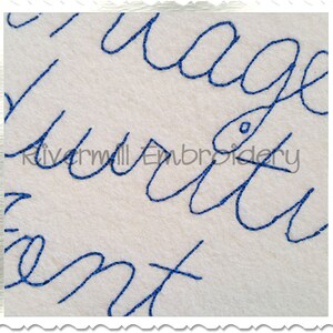 Vintage Handwriting Machine Embroidery Font Monogram Alphabet - 3 Sizes ...