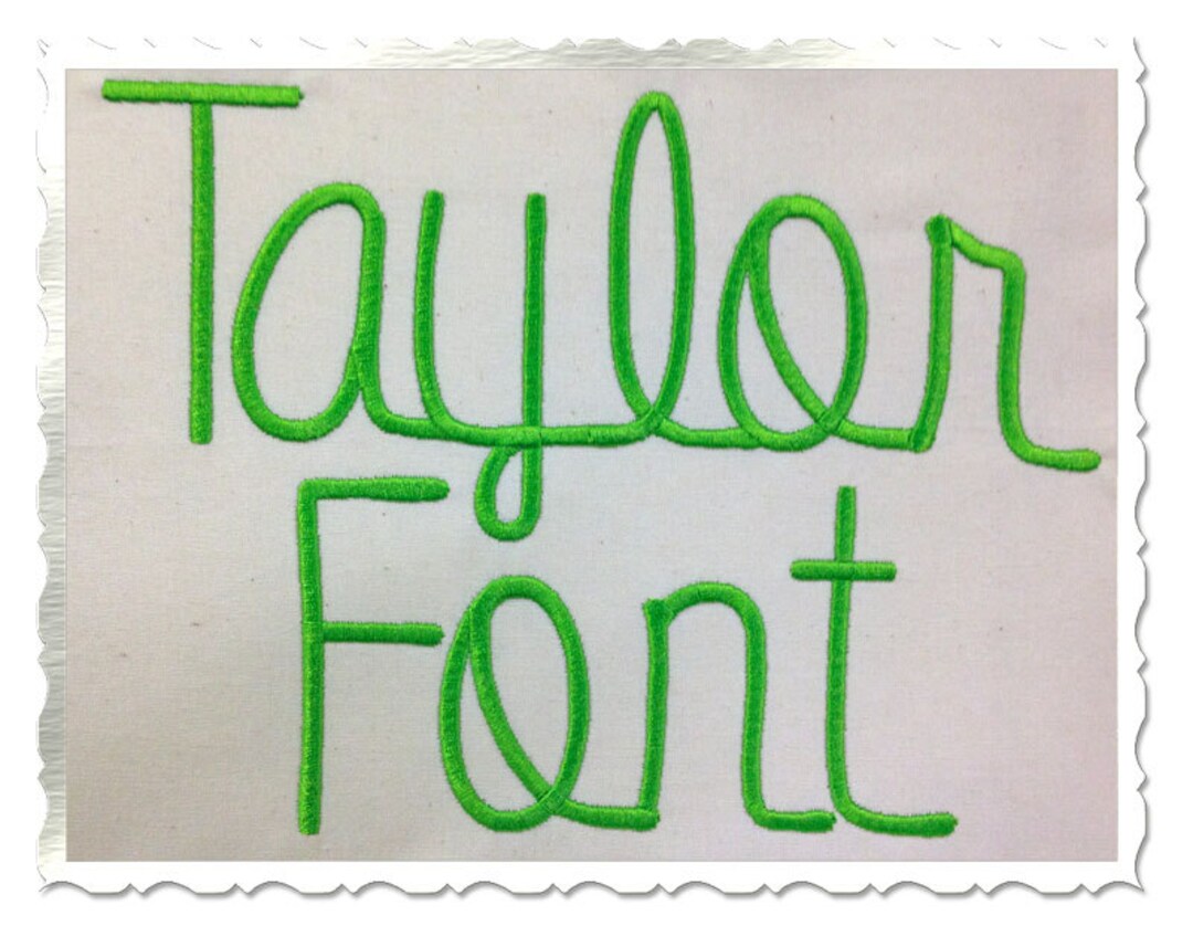 Taylor Machine Embroidery Font Monogram Alphabet - 3 Sizes - BX Files ...