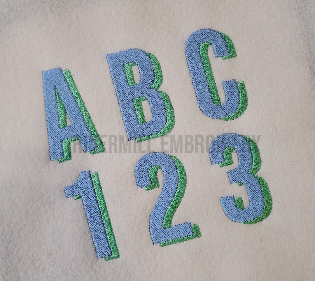 Walter Shadow Machine Embroidery Font Alphabet - 3 Sizes - BX Files ...