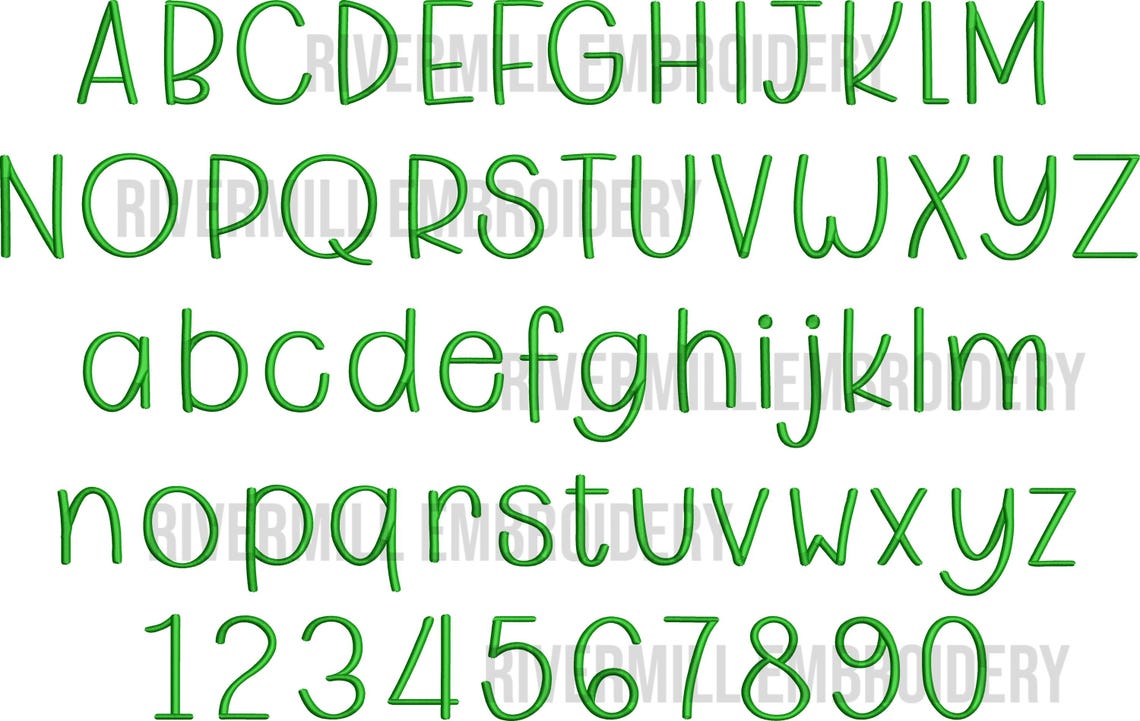 Jamison Machine Embroidery Font Monogram Alphabet - 3 Sizes - BX Files ...